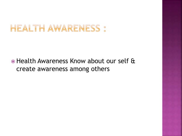 health awareness | PPTX
