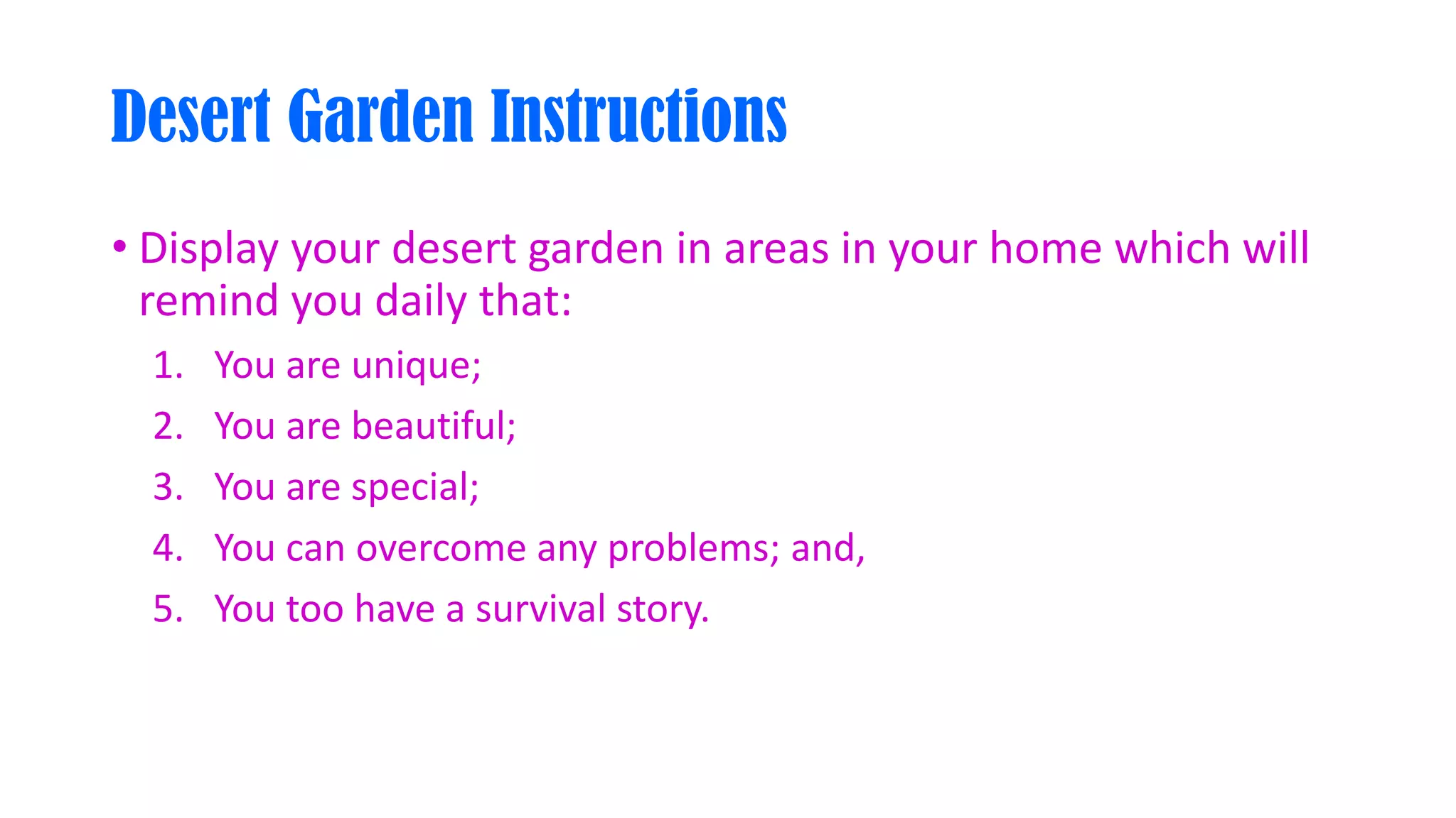 Debbie desert garden-powerpoint (1) | PDF