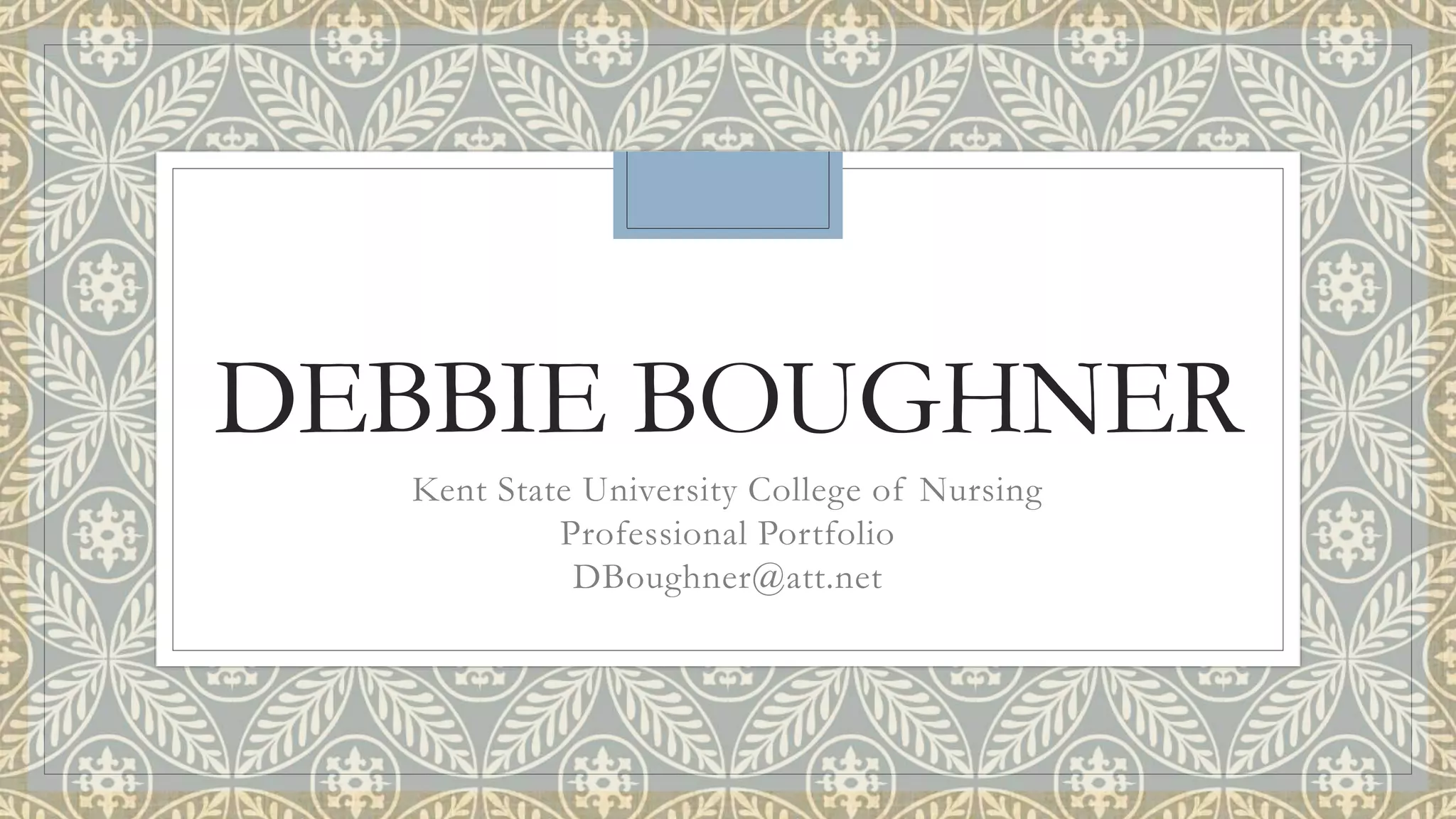 Boughner Portfolio | PPTX