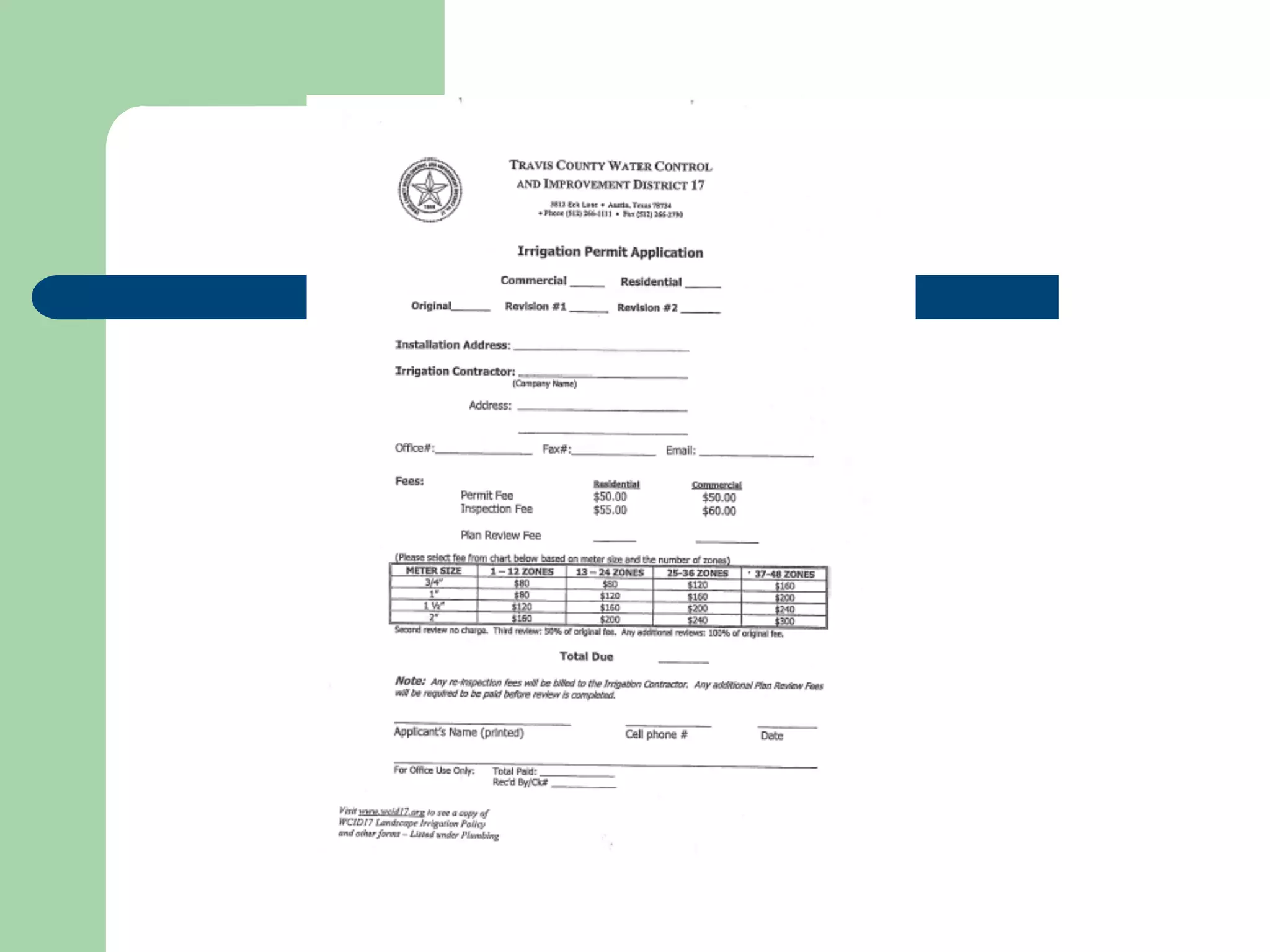 Landscape Irrigation Ordinance Travis County WCID 17 | PPT