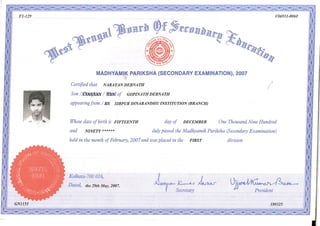 10th Pass cirtificate | PDF