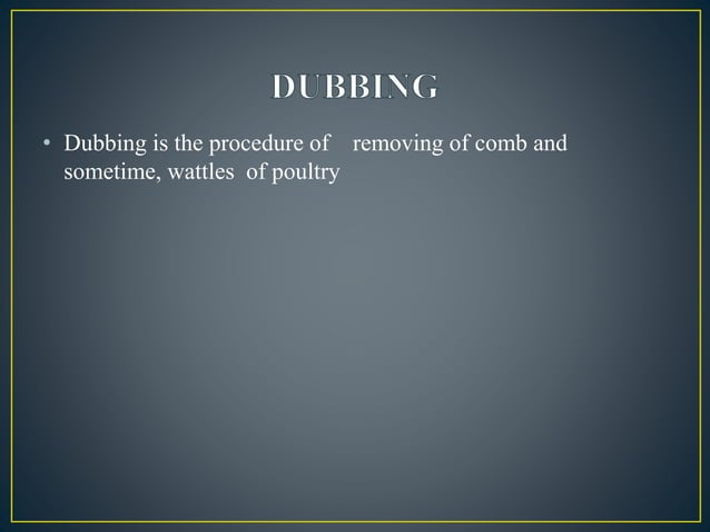 Debeaking & dumbing in poultry | PPT