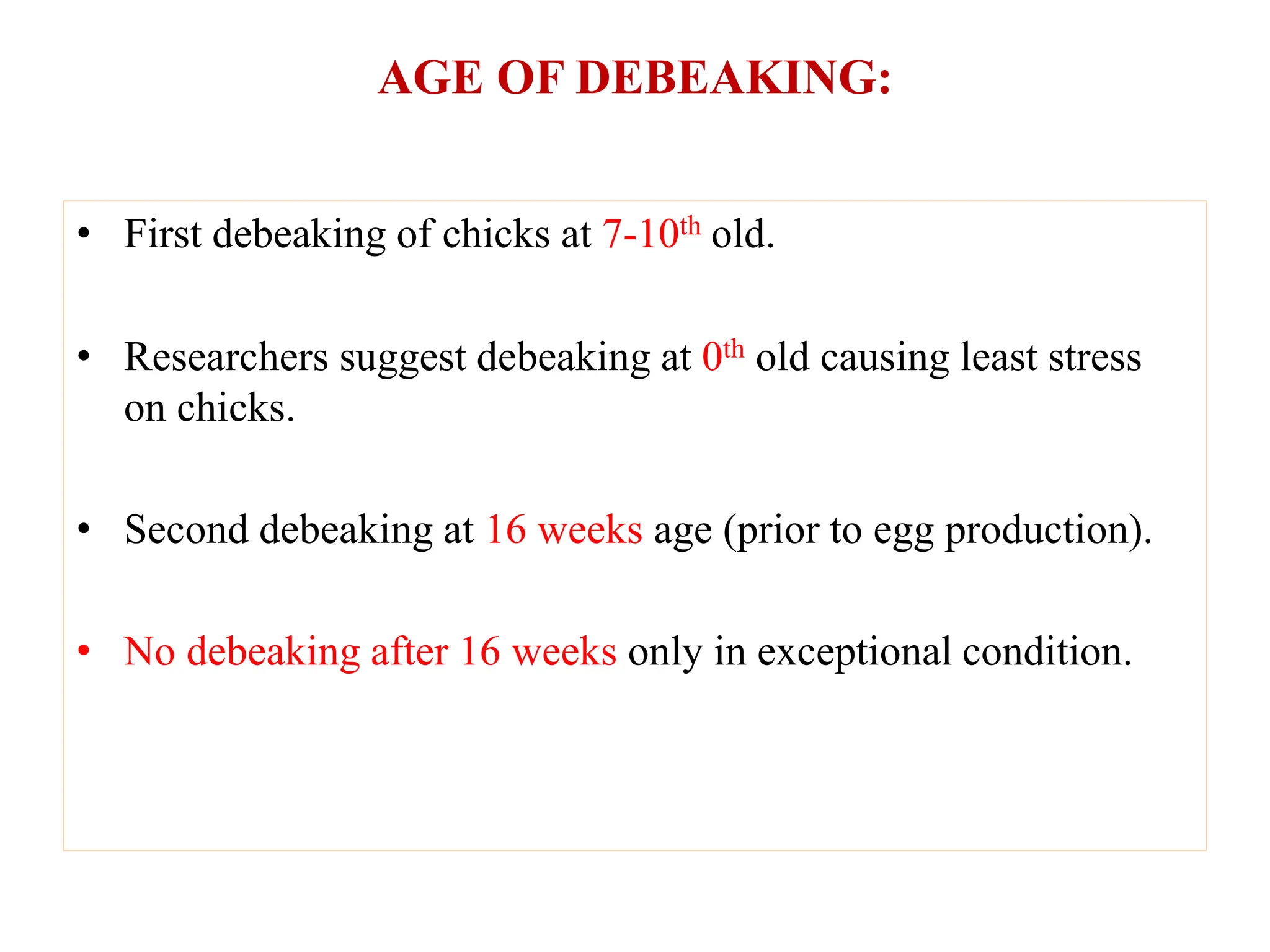 Debeaking in chicken,live stock production management.pptx