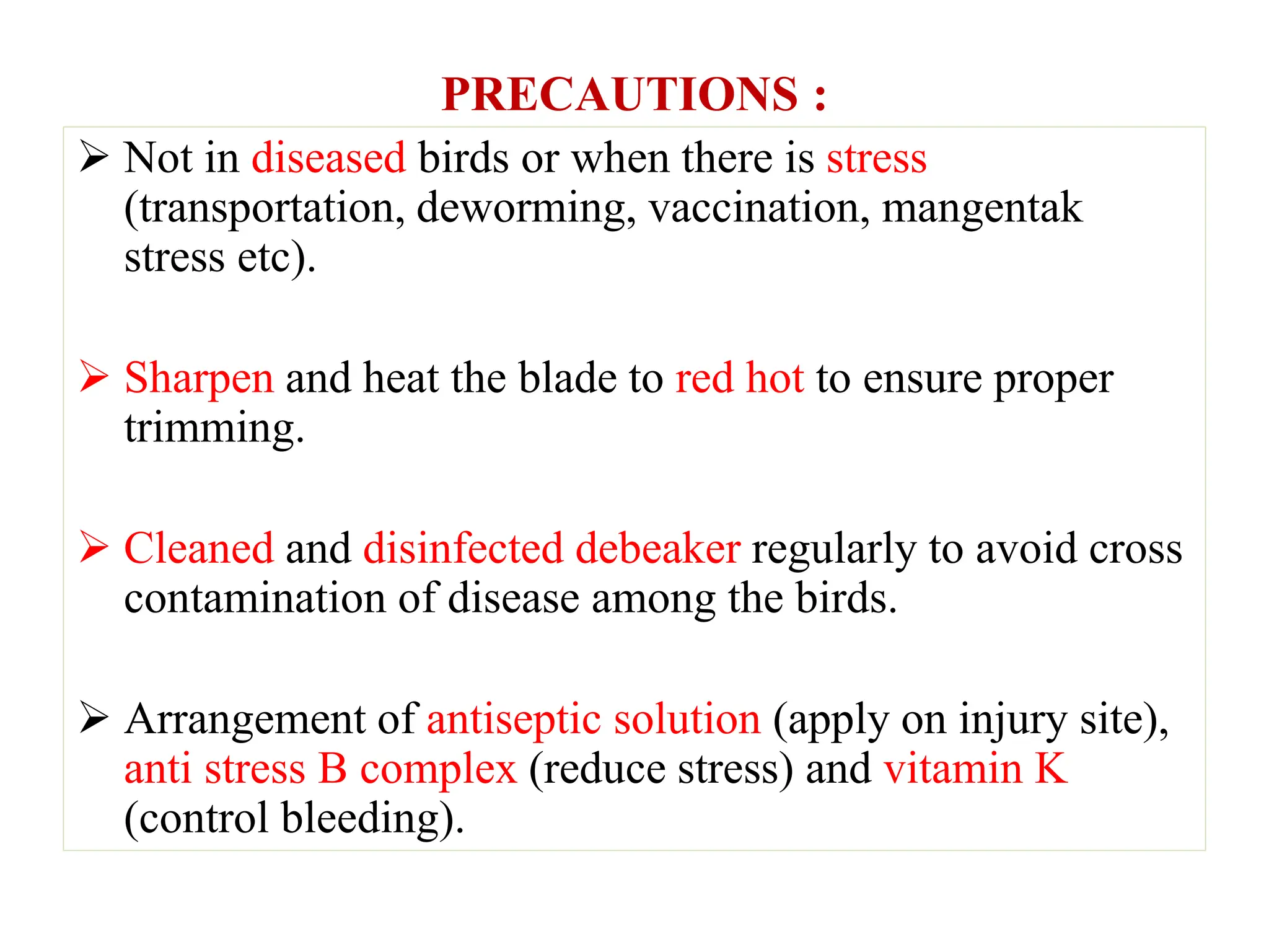 Debeaking in chicken,live stock production management.pptx