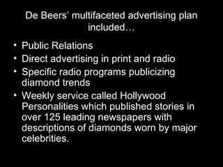 De Beers "Diamond Is Forever" ad campaign | PPT