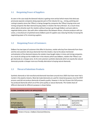 De beers diamond dilemma | DOCX