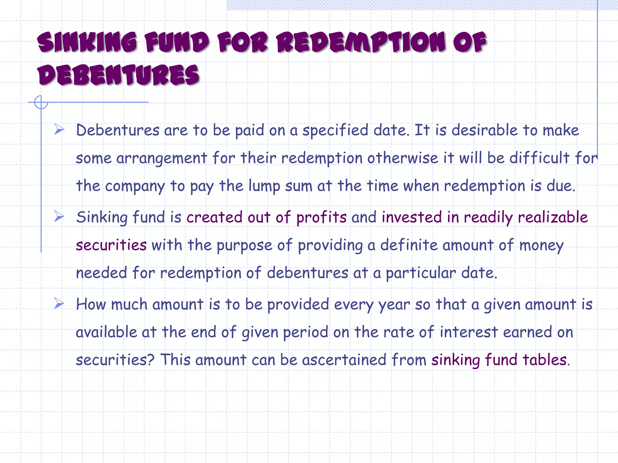 Debentures | PPTX