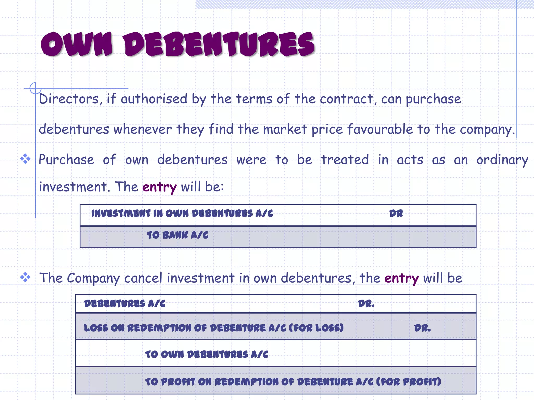 Debentures | PPTX