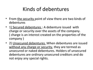 Debentures | PPT