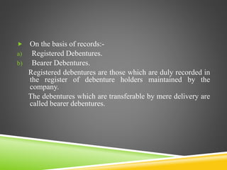 Debentures | PPTX