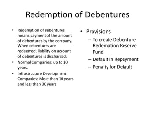 Debentures | PPTX