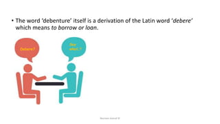 Debentures- Types, Advantages and Disadvantages | PPTX