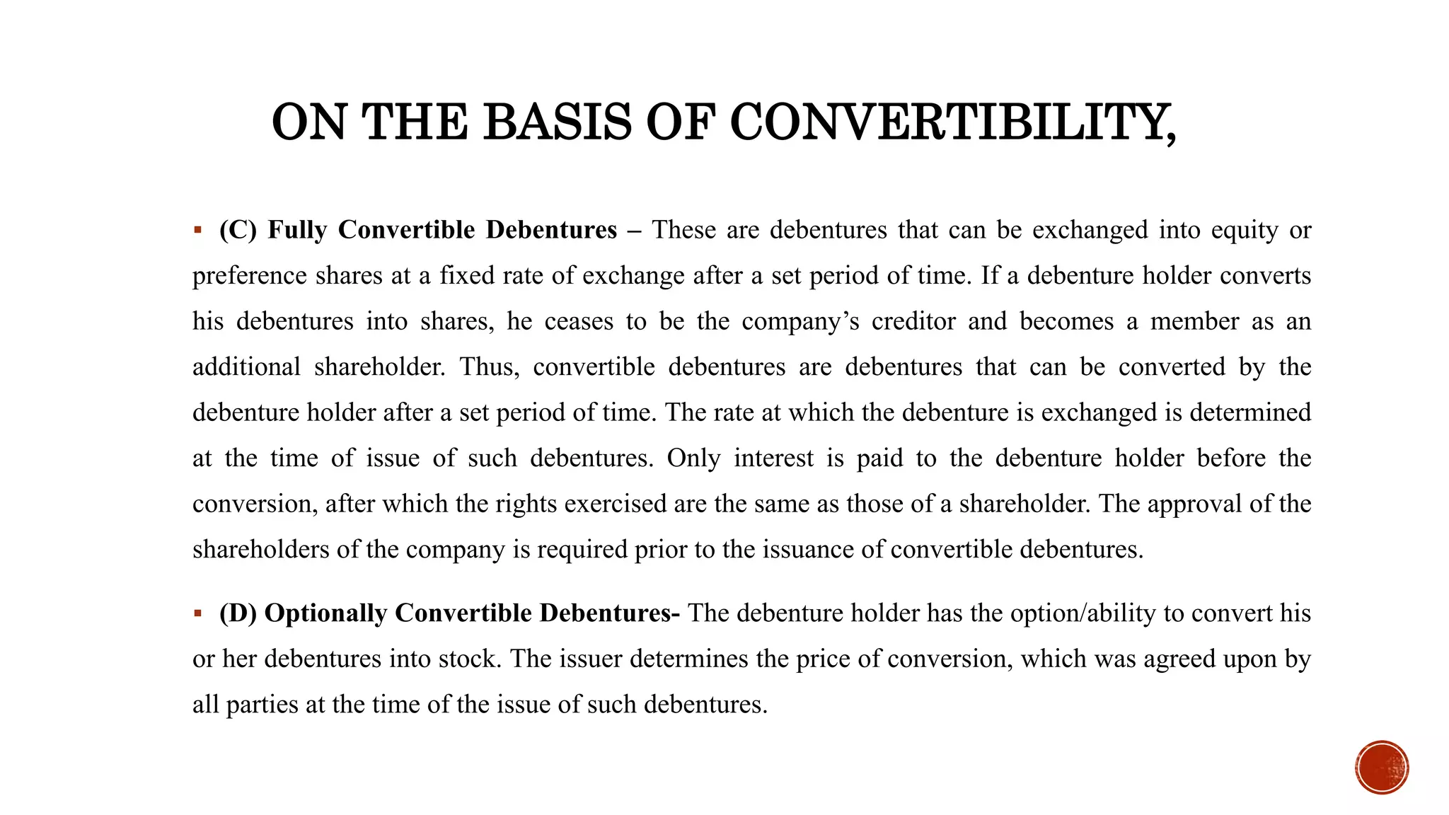 Debentures | PPTX