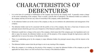 Debentures | PPTX