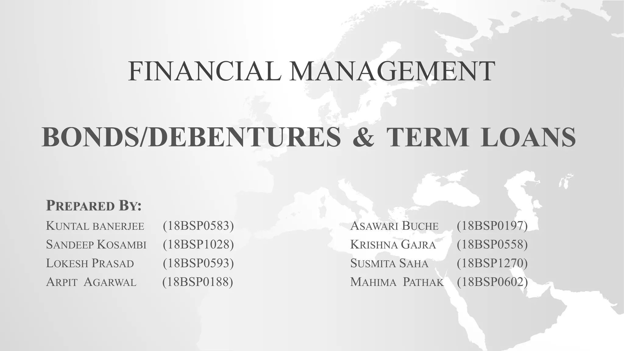 Debentures and term loan | PPTX