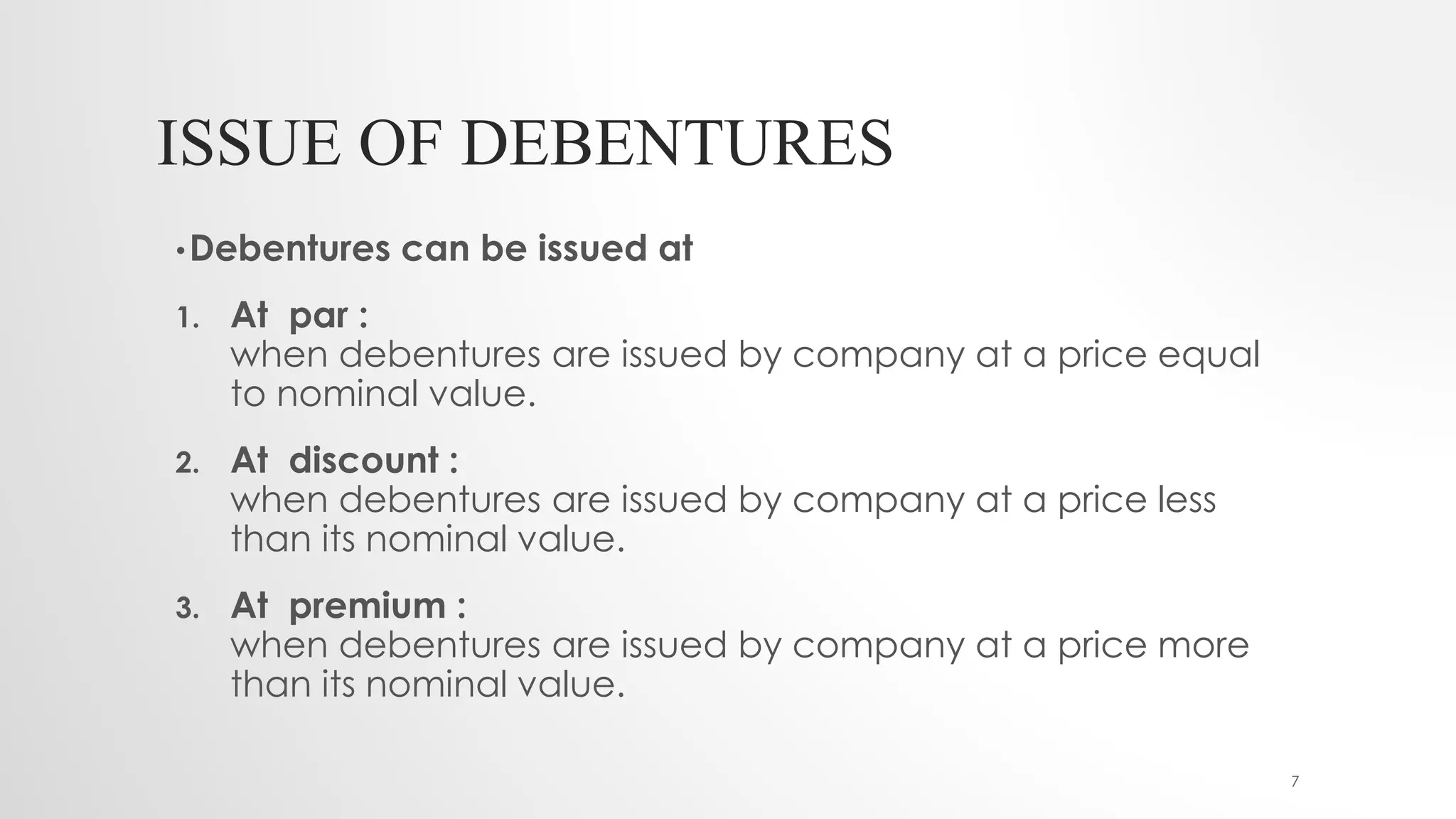 Debentures and term loan | PPTX