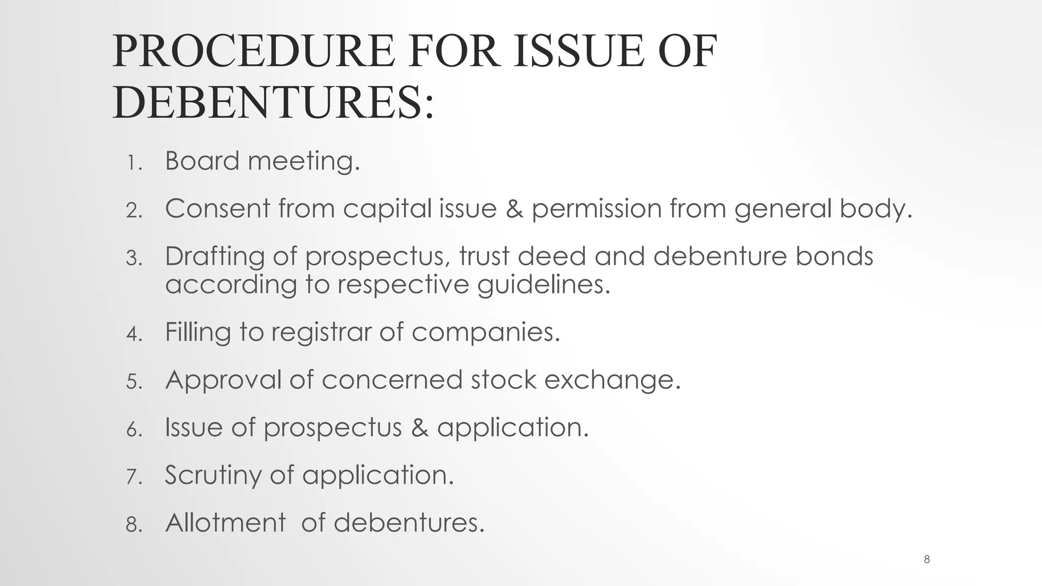 Debentures and term loan | PPTX