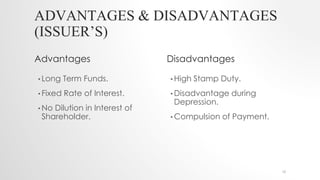 Debentures and term loan | PPTX