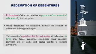Debentures its types and Methods of Redemption of Debentures | PPTX