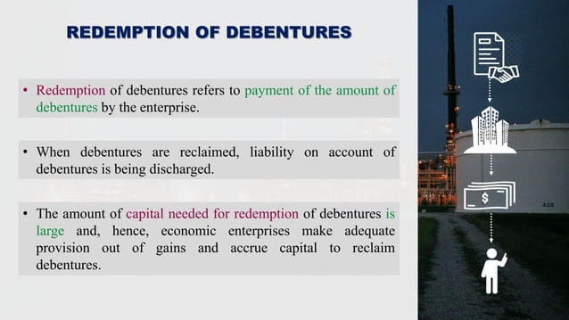 Debentures its types and Methods of Redemption of Debentures | PPTX