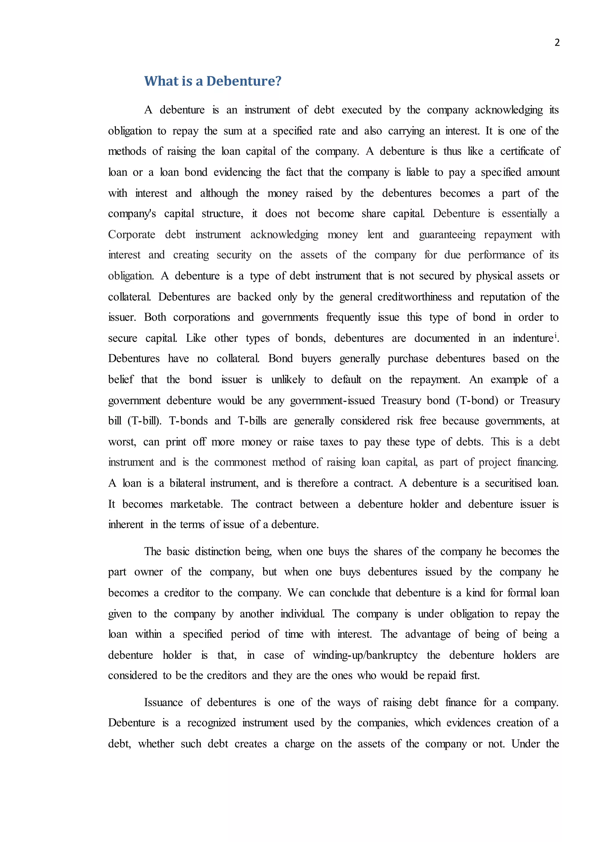 Debenture Trustees | DOCX