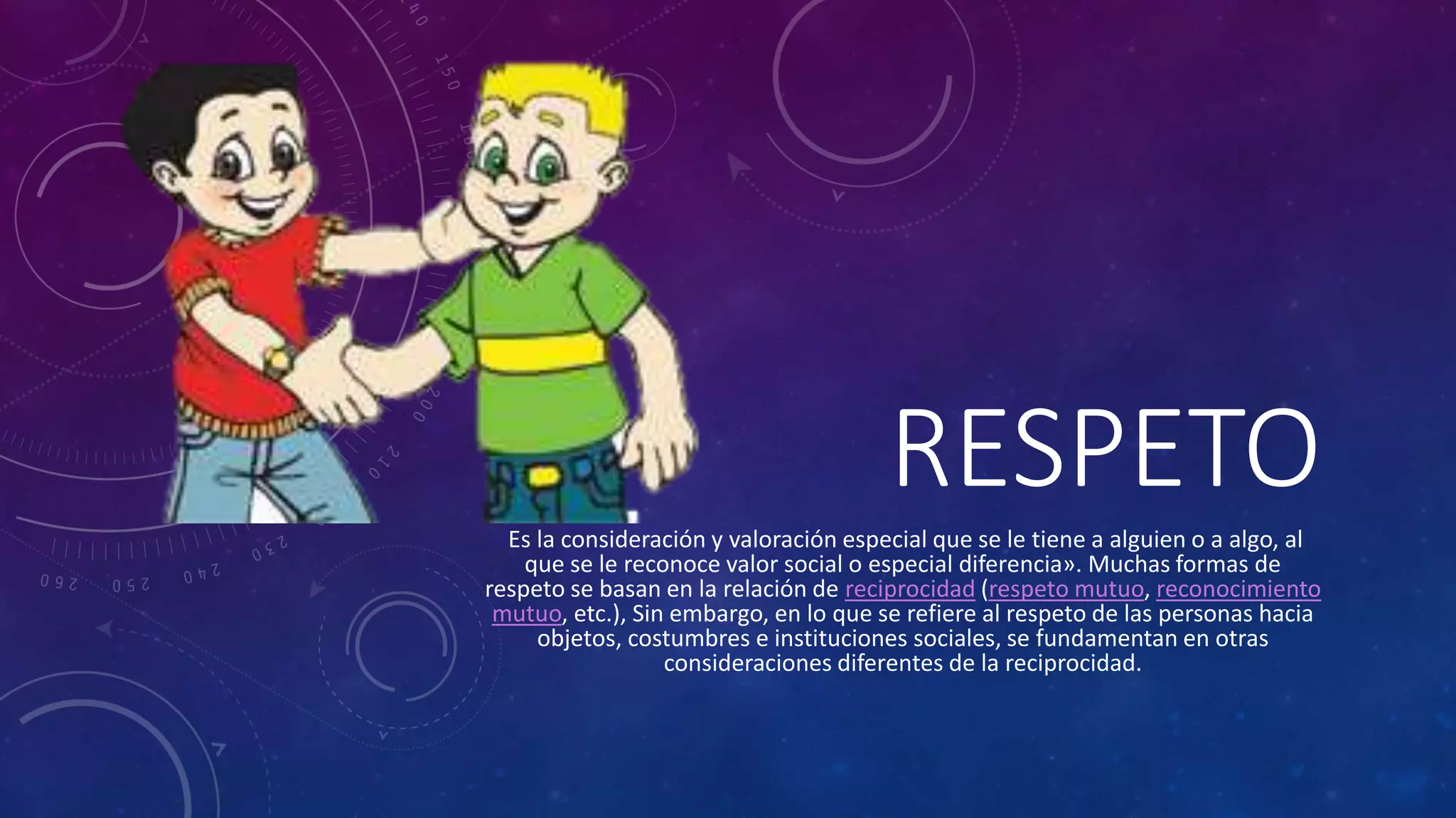 El respeto y solidaridad | PPTX