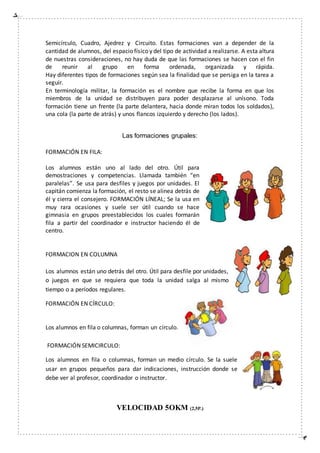 Formaciones de educacion fisica | PDF | Descarga Gratuita