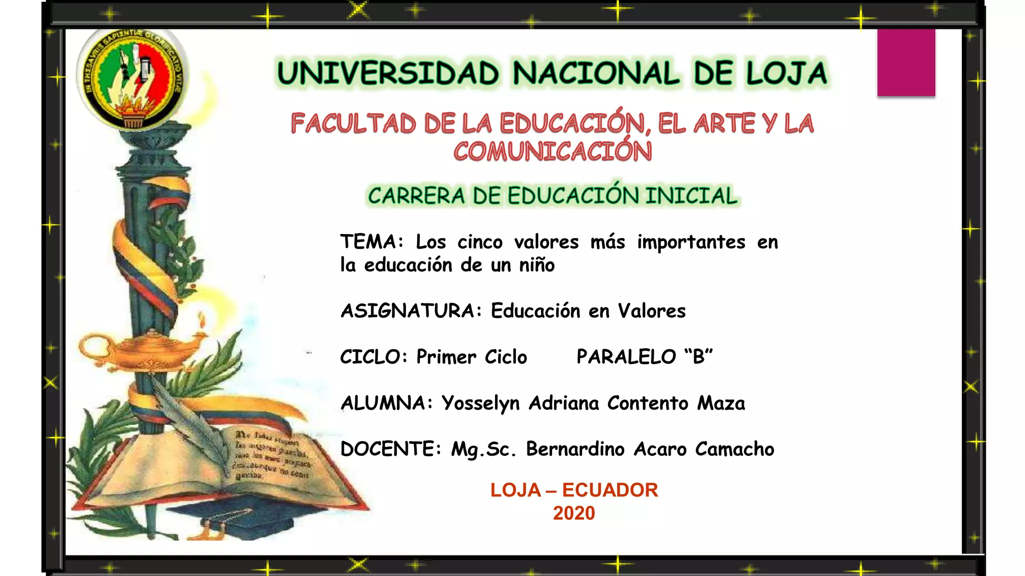 Los cinco valores más importantes en la educación de un niño | PPTX ...