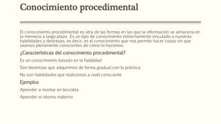 Tipos y características del Conocimiento | PPTX