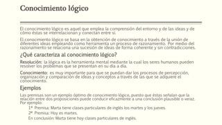 Tipos y características del Conocimiento | PPTX