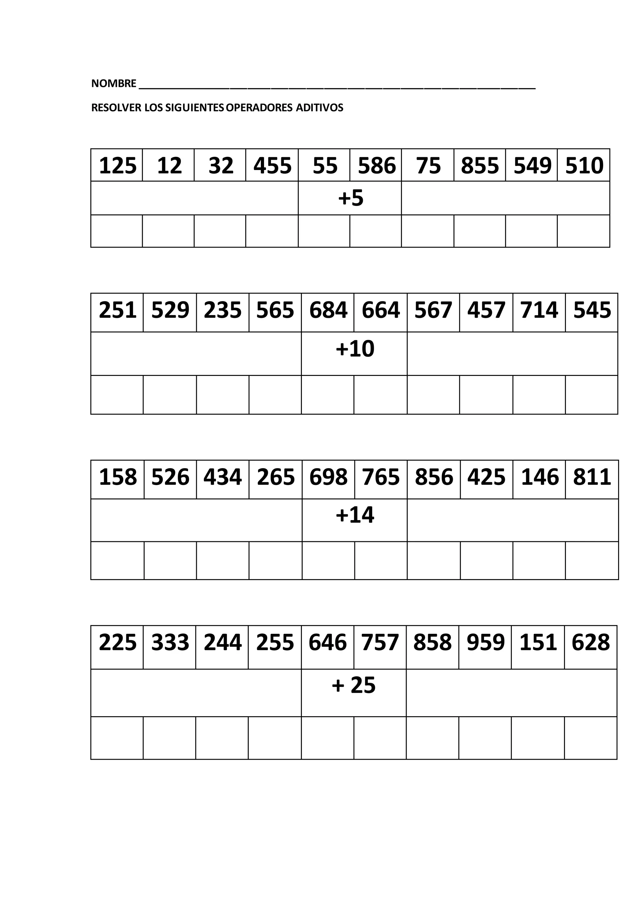Deberes de matematicas | DOCX