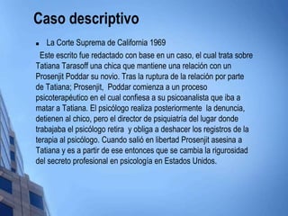 Deberes en la psicoterapia | PPTX