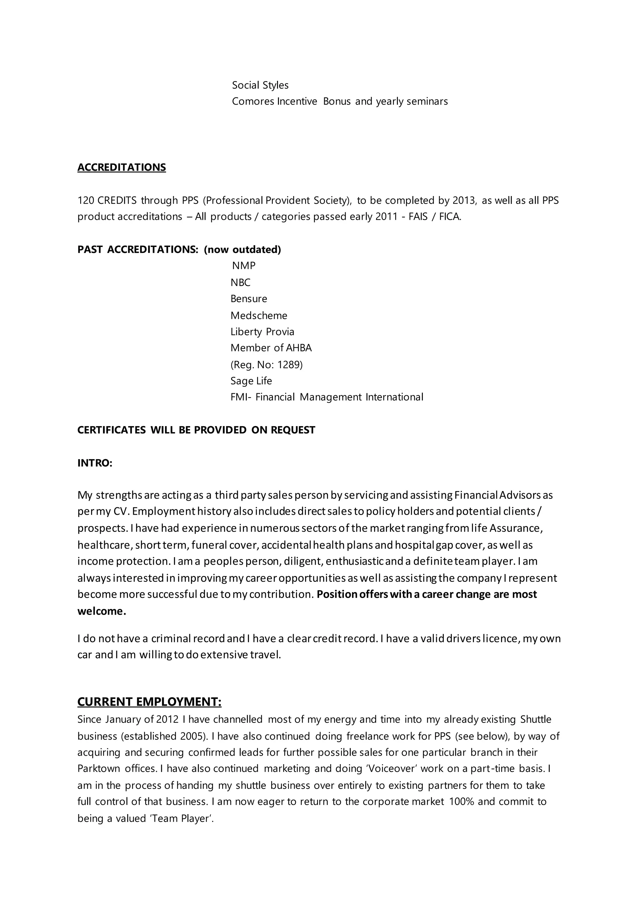 C Feldman CV Current 2016 | DOCX