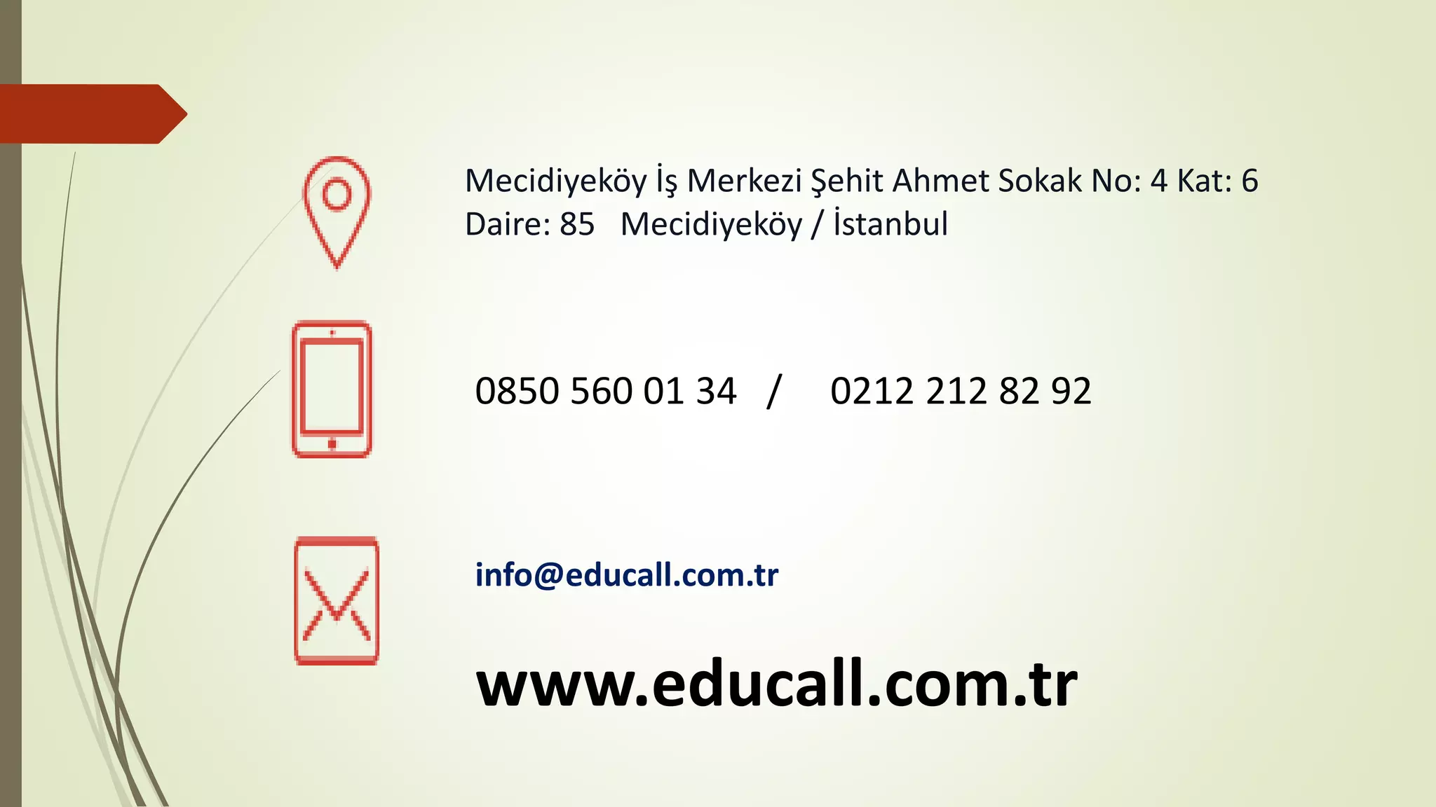 Educall Presentation Turkçe | PPTX