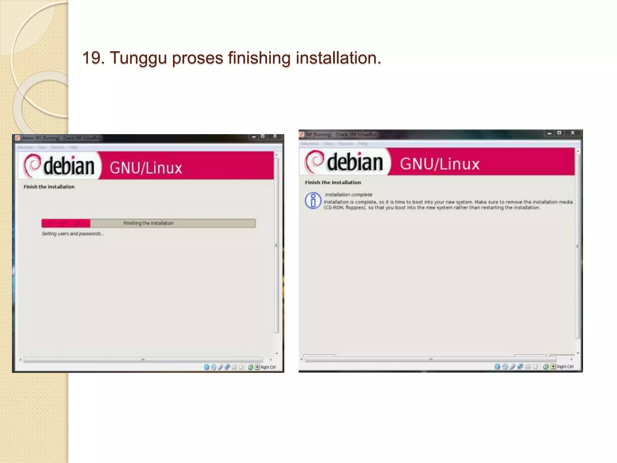 Tutorial Menginstall Debian 5.0.3 | PPTX