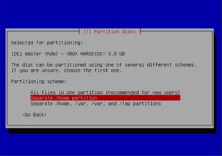 Debian installation screenshots | PDF