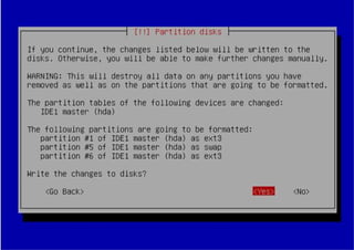 Debian installation screenshots | PPT