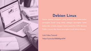 Manual Book Tutorial Instalasi Sistem Operasi Debian Linux | PPT