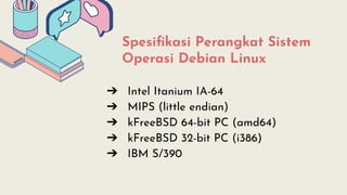 Manual Book Tutorial Instalasi Sistem Operasi Debian Linux | PPT