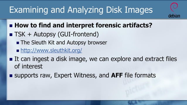 Debian Linux As A Forensic Workstation Pdf Operating Systems Computer Software And