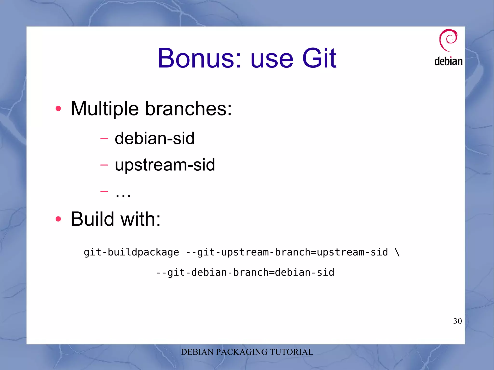 Debian packaging howto | PPT