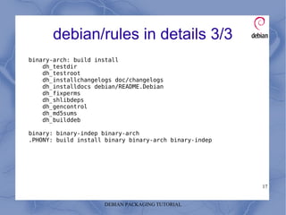 Debian packaging howto | ODP