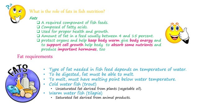 Nutritional requirement of cultivable fin fish: larvae, juveniles and ...