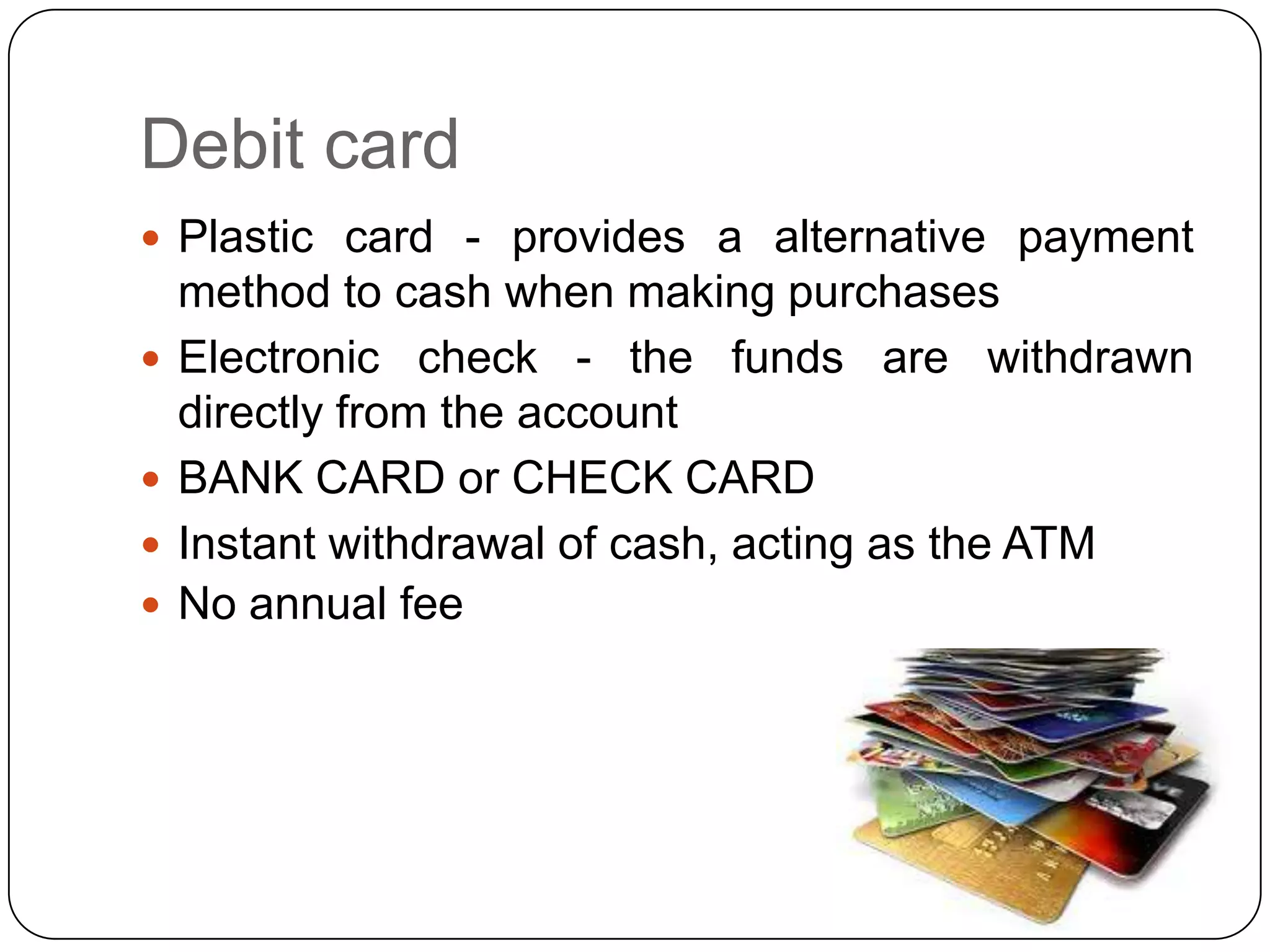 Debit and credit card | PPT