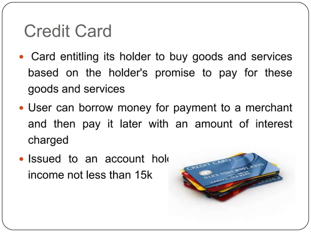 Debit and credit card | PPT