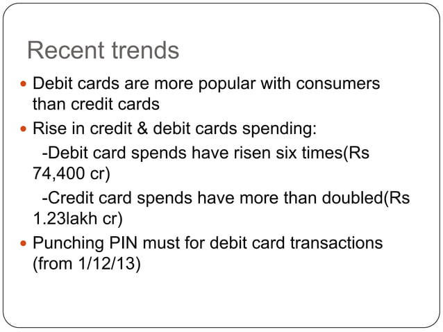 Debit and credit card | PPT