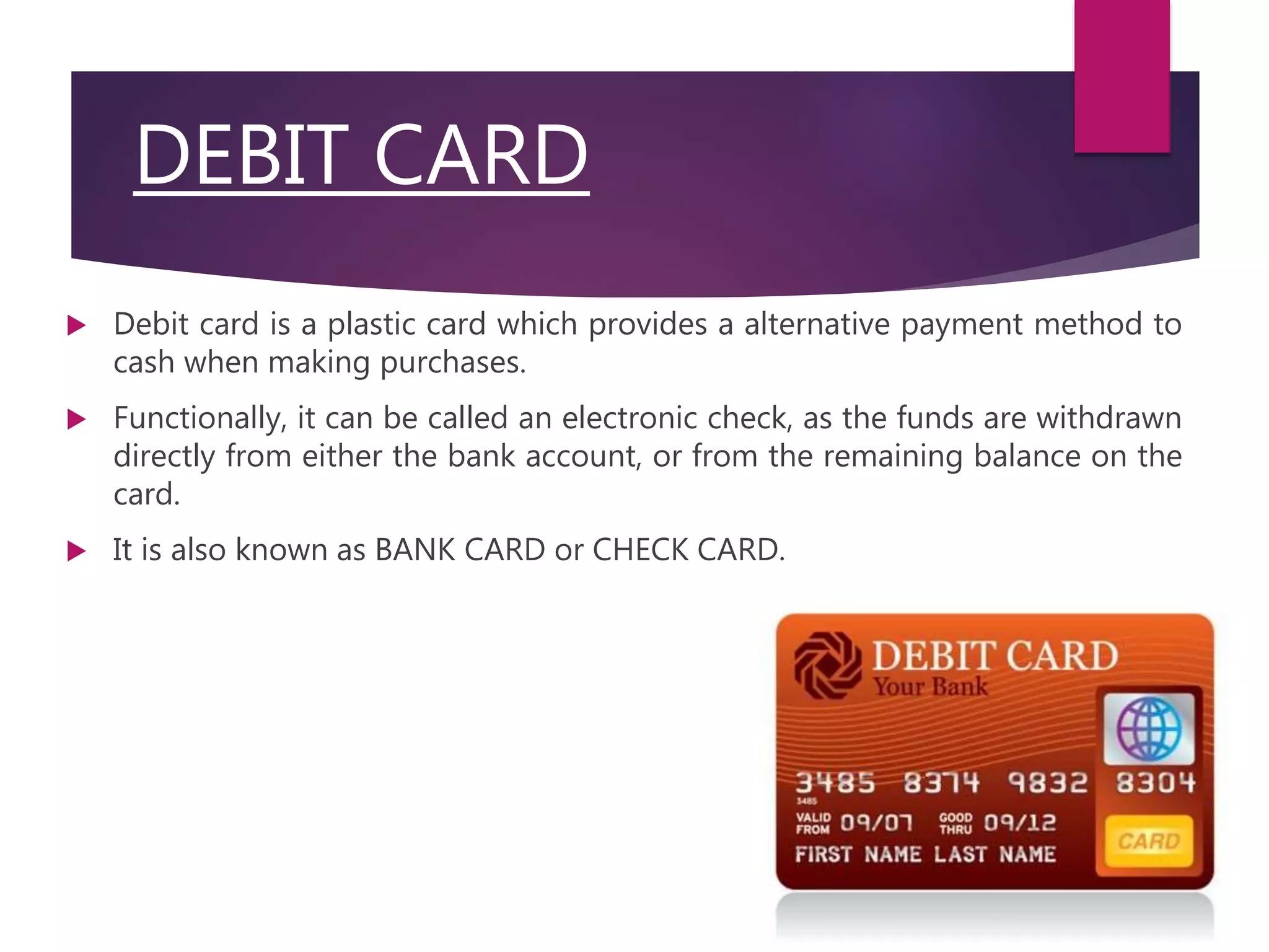 Debit card. Ravi Kumar | PPT