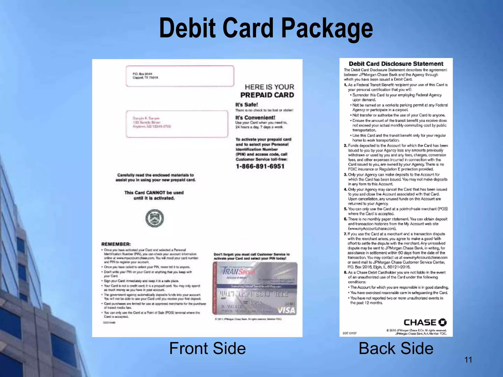 TRANServe Debit Card Overview | PPTX