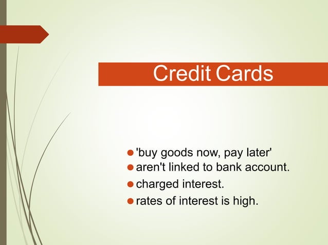 Debit Cards & Credit Cards | PPTX