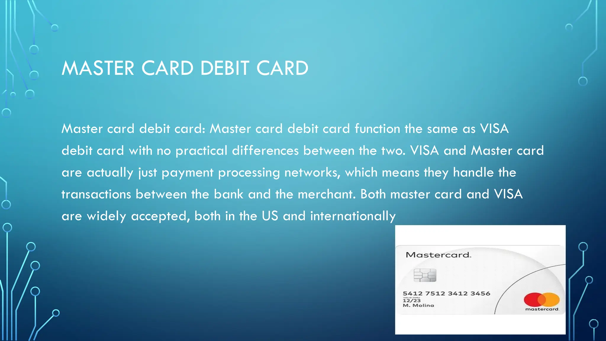 Debit card sultana.pptx INFORMATION FOR STUDENTS | PPTX